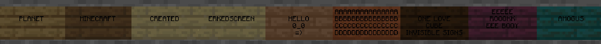 Invisible Signs [1.17.1] Minecraft Texture Pack