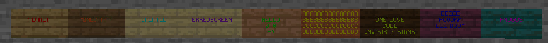 Invisible Signs [1.17.1] Minecraft Texture Pack