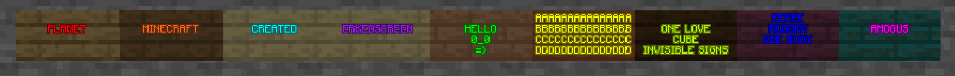 Invisible Signs [1.17.1] Minecraft Texture Pack