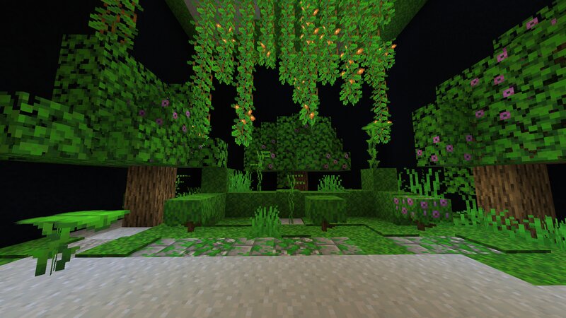 Green Lush Caves +bonus mossy cobblestone/bricks Minecraft Texture Pack