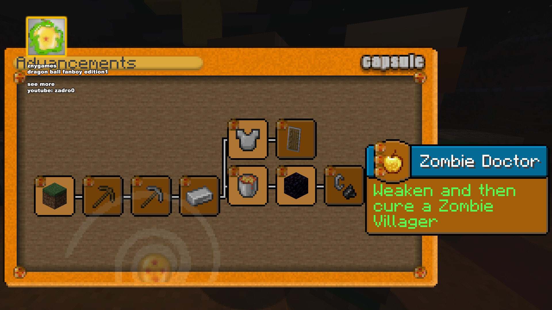 DRAGON BALL [JAVA] 🐉 - GUI/ UI 1.16.x Minecraft Texture Pack