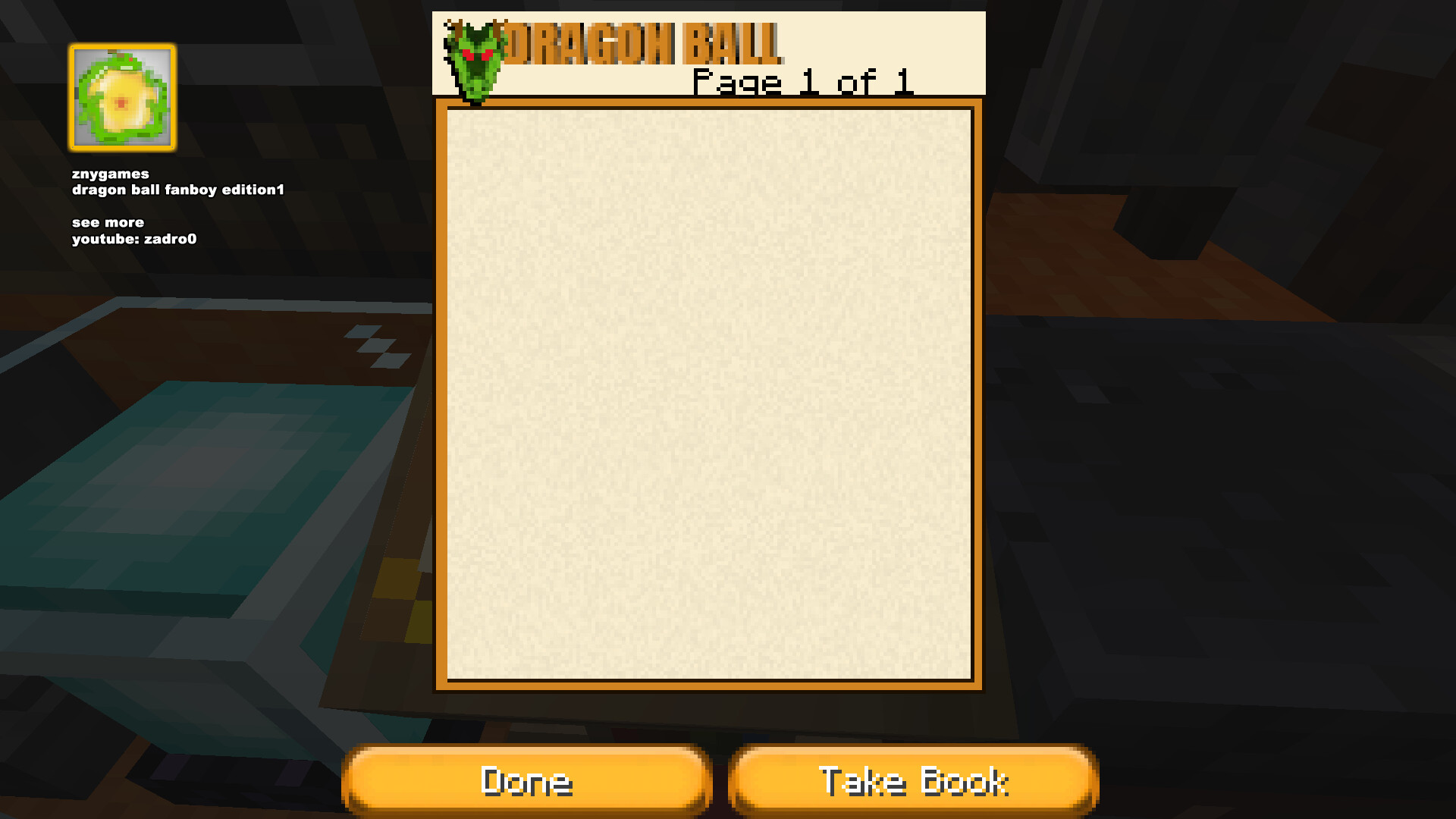 DRAGON BALL [JAVA] 🐉 - GUI/ UI 1.16.x Minecraft Texture Pack