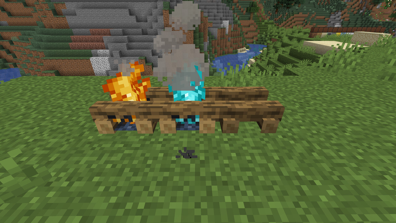 Biome-Dependent Campfire Logs (Optifine Required) Minecraft Texture Pack