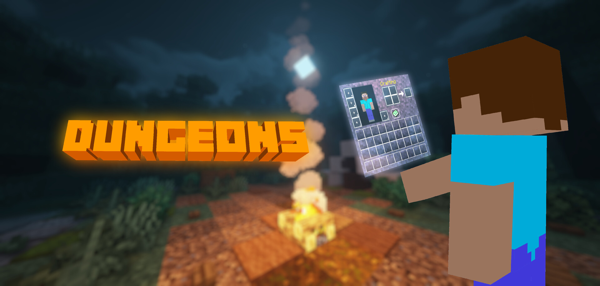 🏰 Minecraft Dungeons GUI & Music (1.19.1) Minecraft Texture Pack