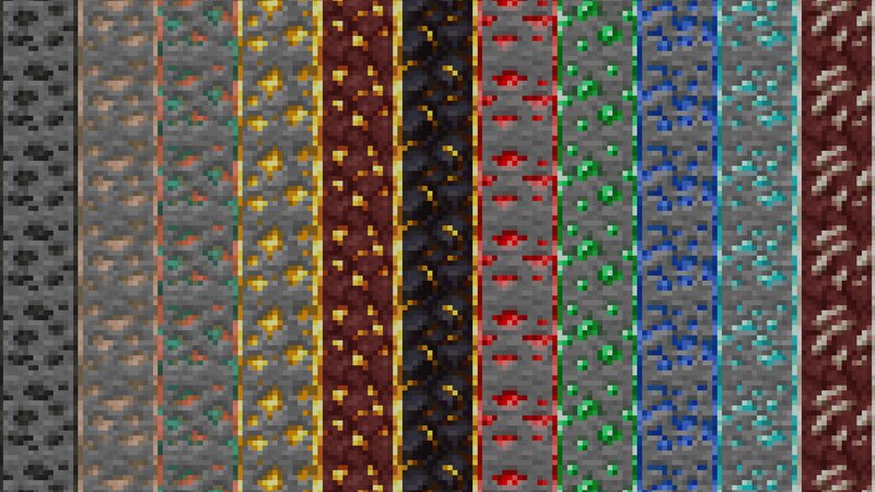 Ore Borders [1.18] (Connected Textures) Minecraft Texture Pack