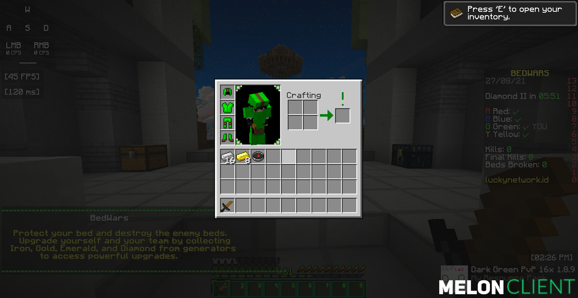 Special 60 Subs Dark Green PvP 16x Minecraft Texture Pack