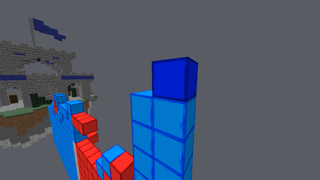 Cartoon Red And Blue Minecraft Texture Pack