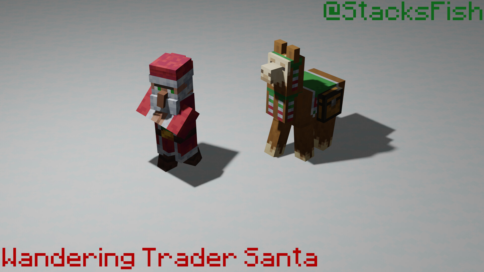 Wandering Trader Santa Minecraft Texture Pack