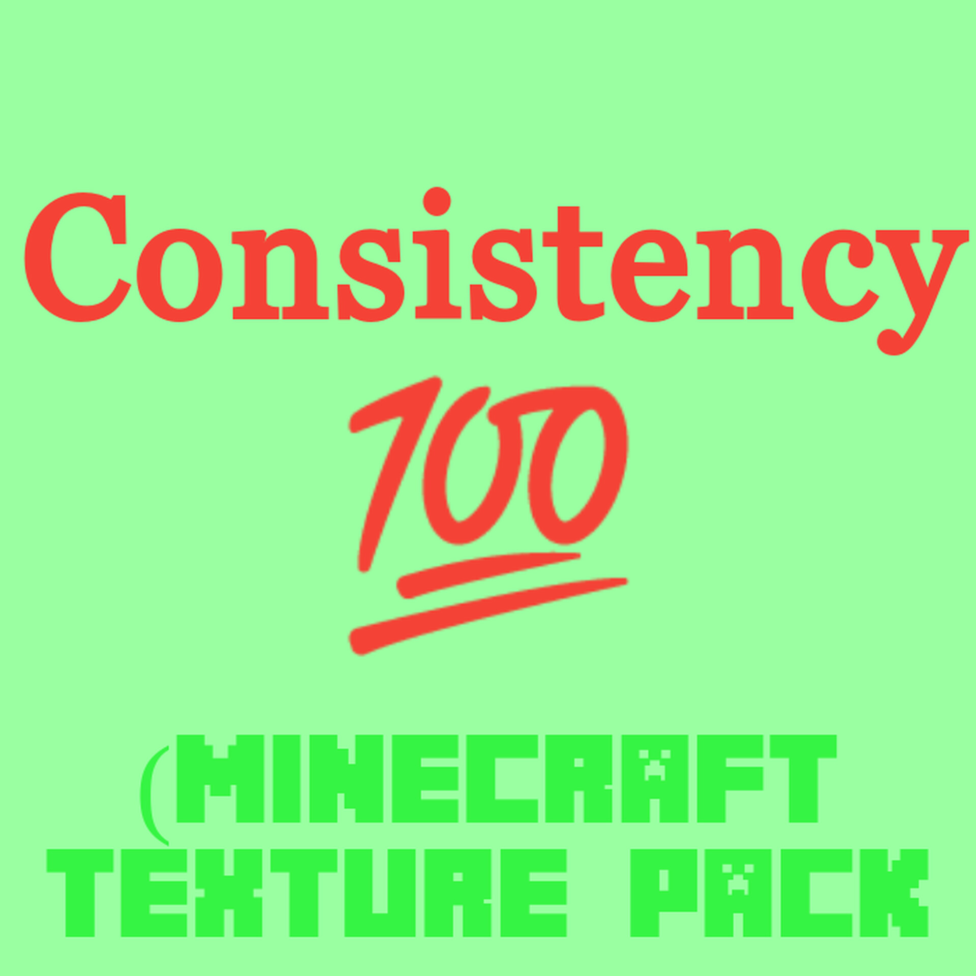 Consistency 100% - Java Minecraft Texture Pack