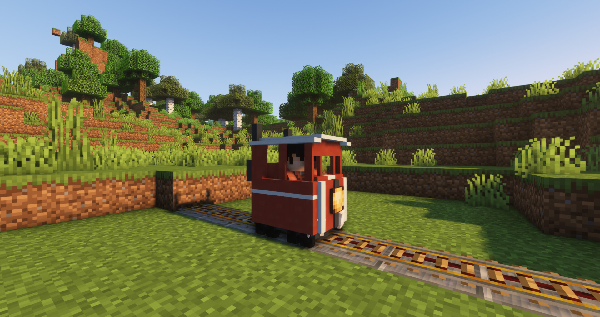 New and cute trains !! Minecraft Texture Pack