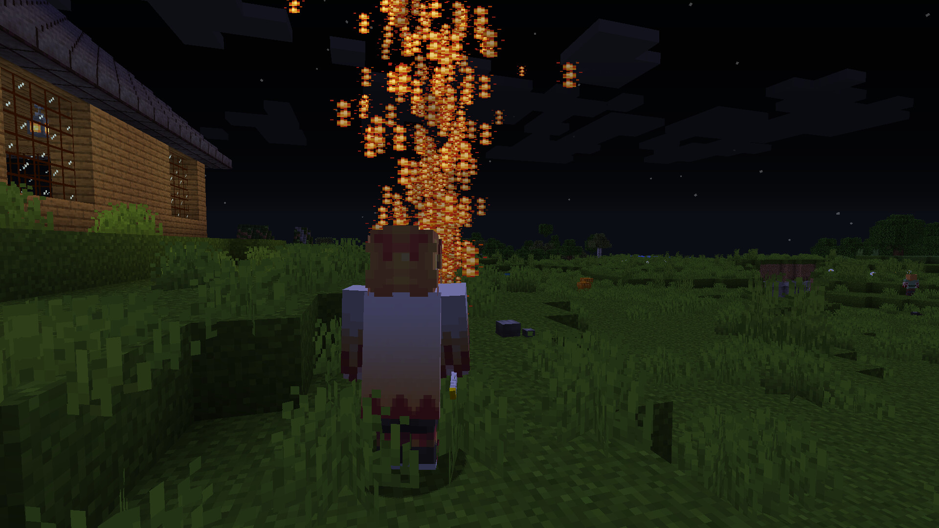 Demon Slayer Flame Breathing Particles Minecraft Texture Pack
