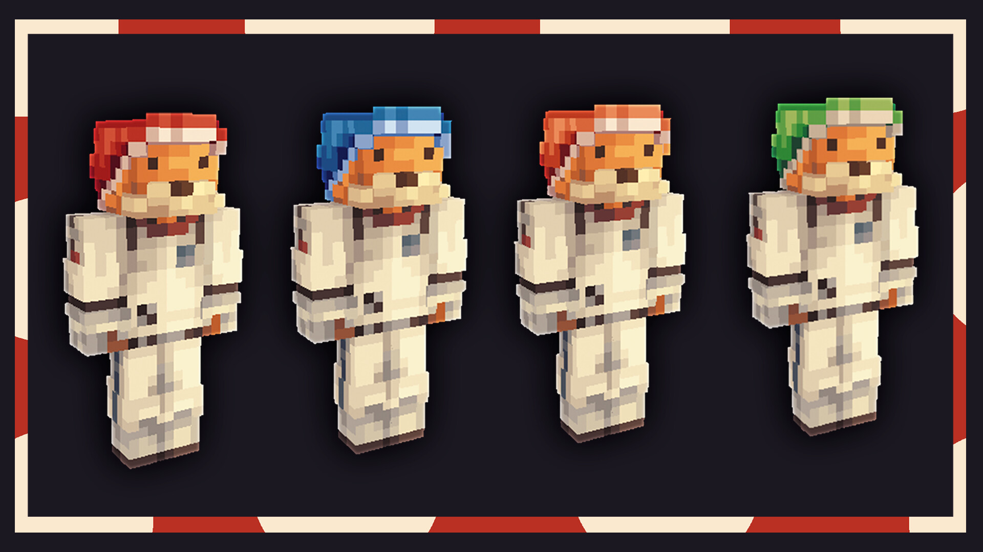 Christmas Hat Variant Colors Minecraft Texture Pack