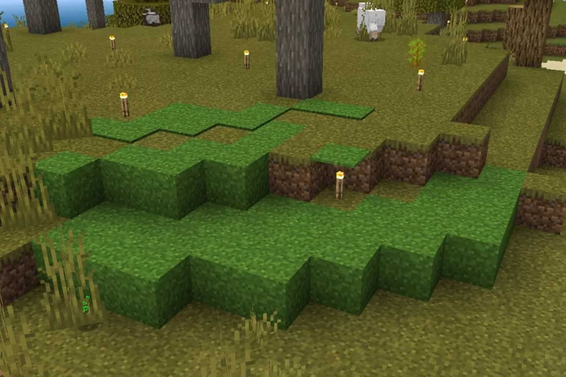 Moss to Turf - Bedrock Minecraft Texture Pack