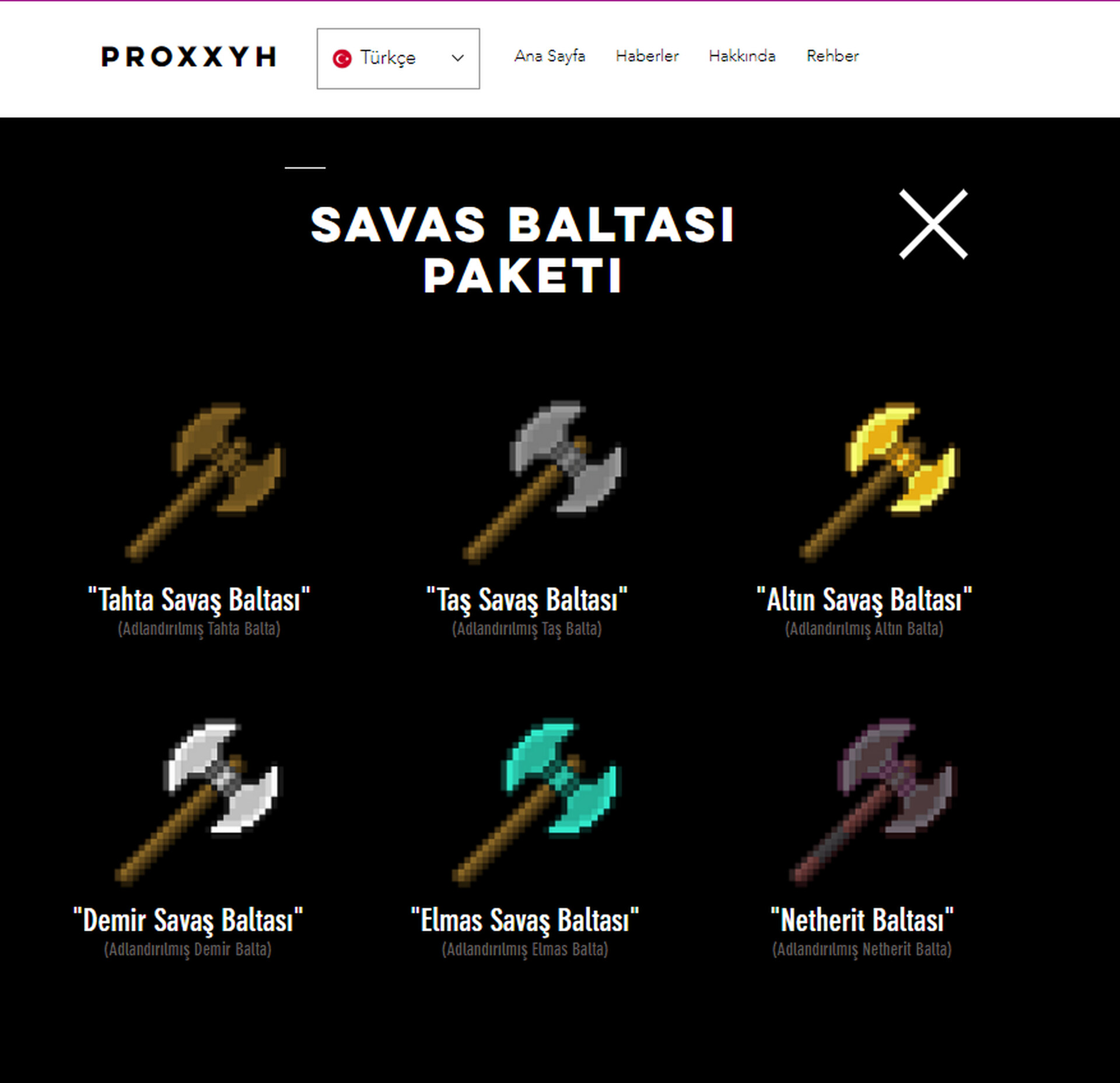 Proxx Pack v3.0 [EN/TR] Minecraft Texture Pack