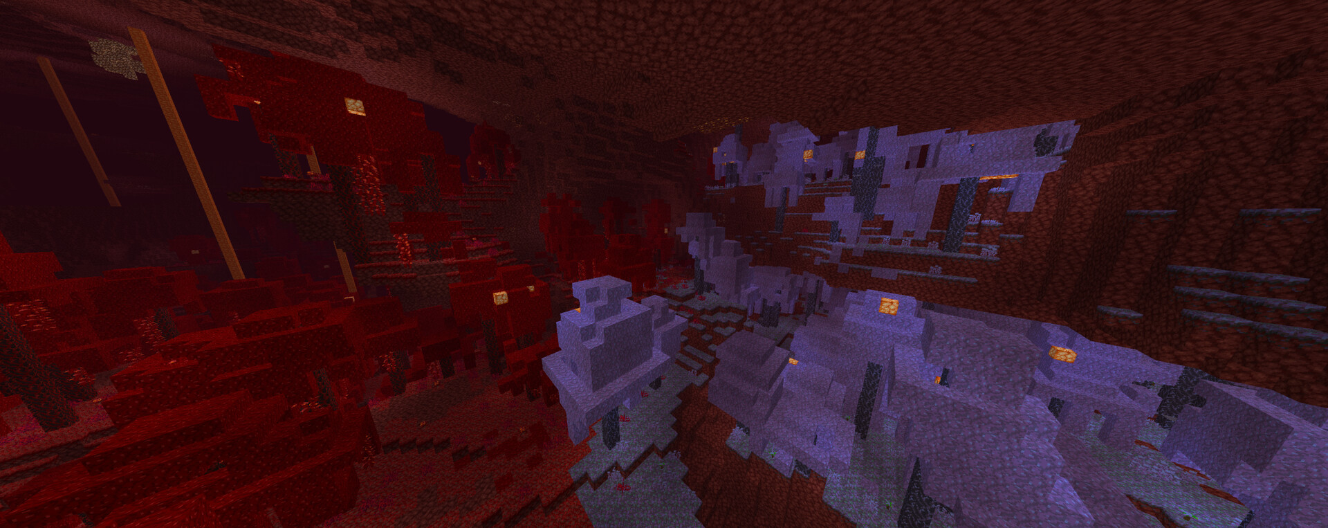 Terraria Corruption over Warped Forest Minecraft Texture Pack