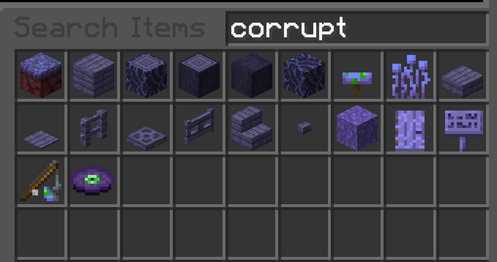 Terraria Corruption over Warped Forest Minecraft Texture Pack