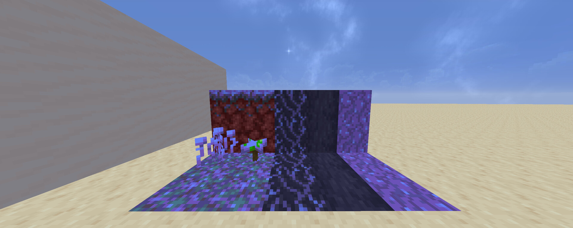 Terraria Corruption over Warped Forest Minecraft Texture Pack