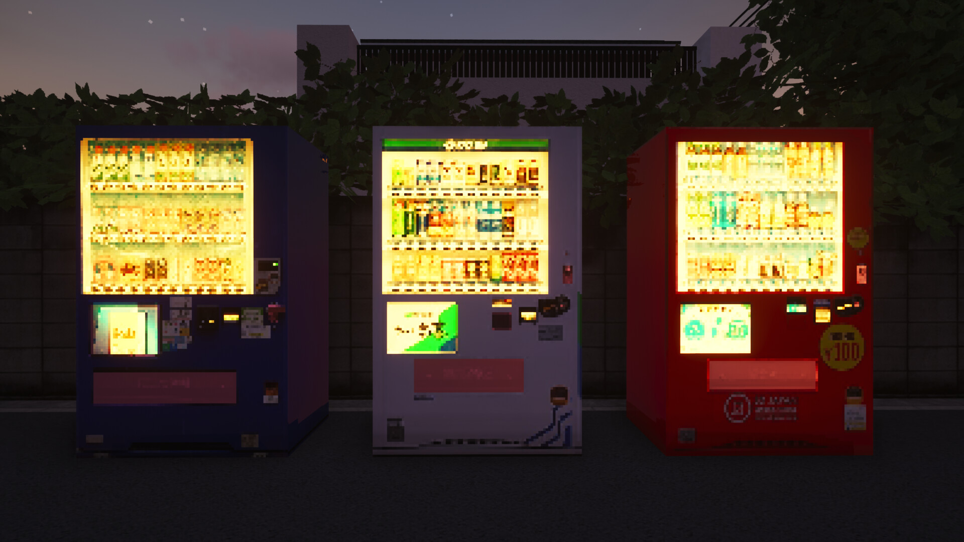 Japanese vending machines 【自動販売機】Anime Realistic PBR Textures Minecraft ...