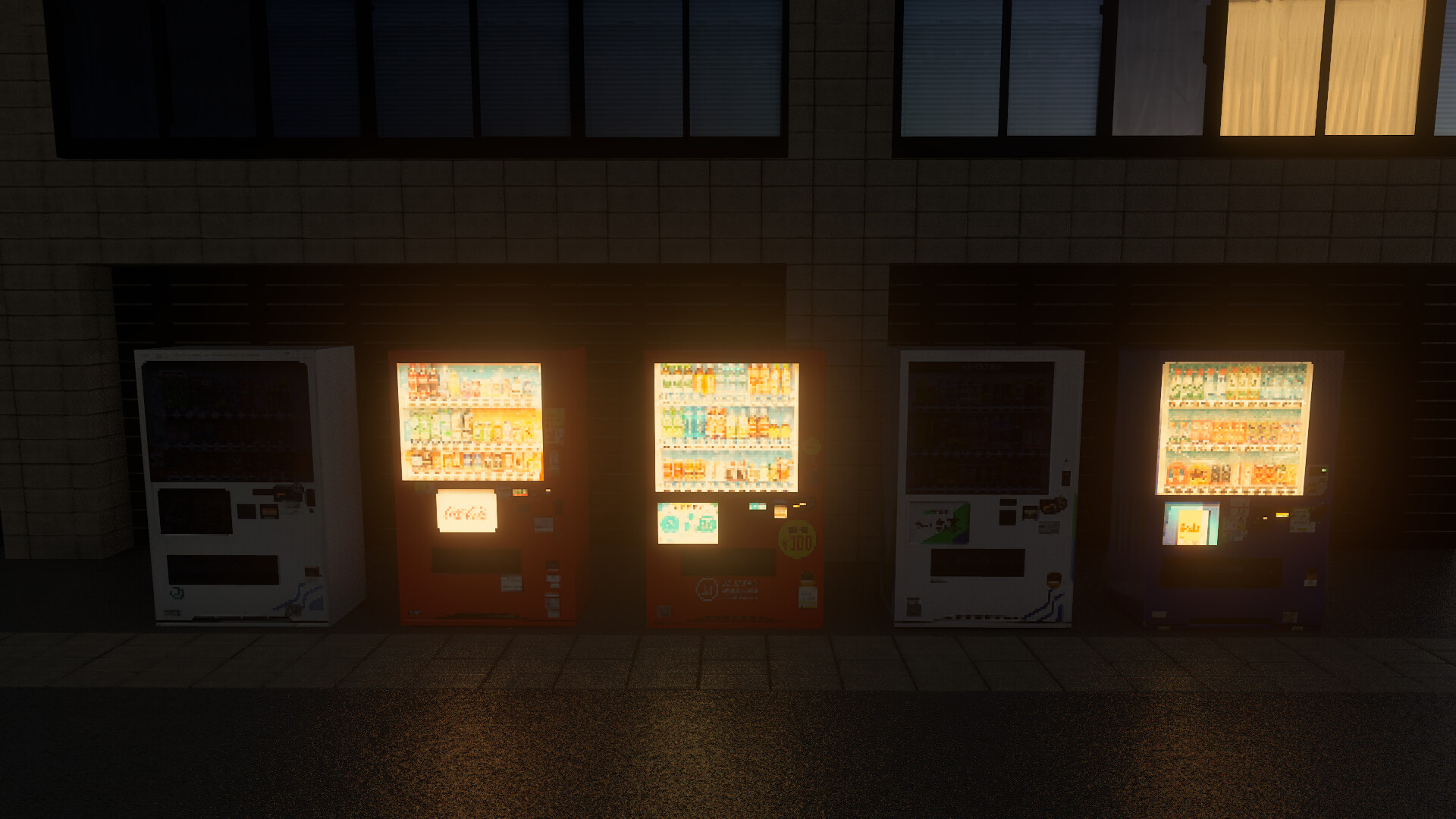 Japanese vending machines 【自動販売機】Anime Realistic PBR Textures Minecraft ...