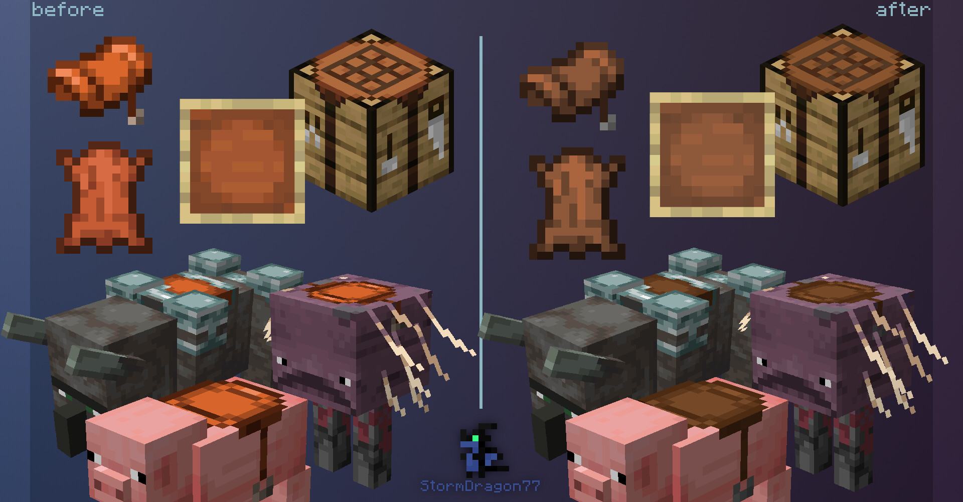 Brown Leather Minecraft Texture Pack