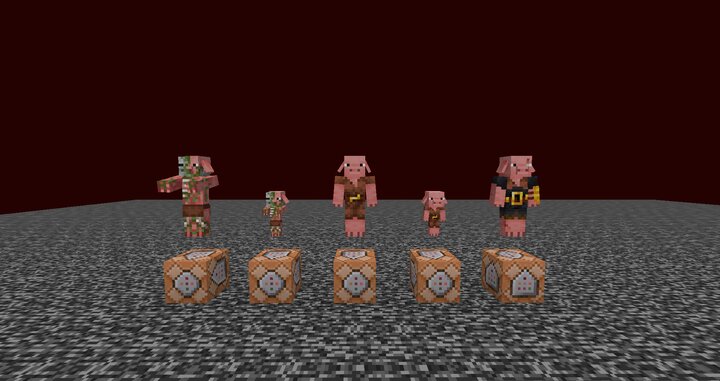 Piglin-Pigman hybrid. Minecraft Texture Pack