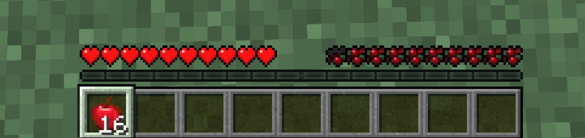 Sweet Berries Hunger Bar Minecraft Texture Pack