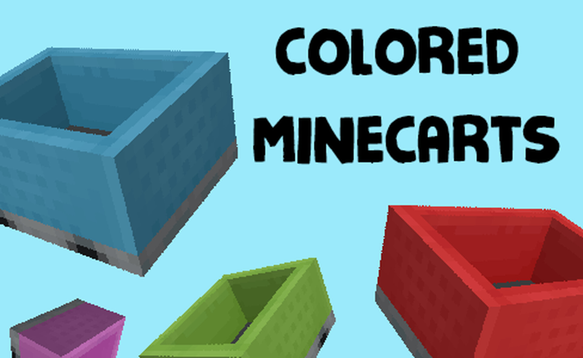 Colored Minecarts! [OptiFine] Minecraft Texture Pack
