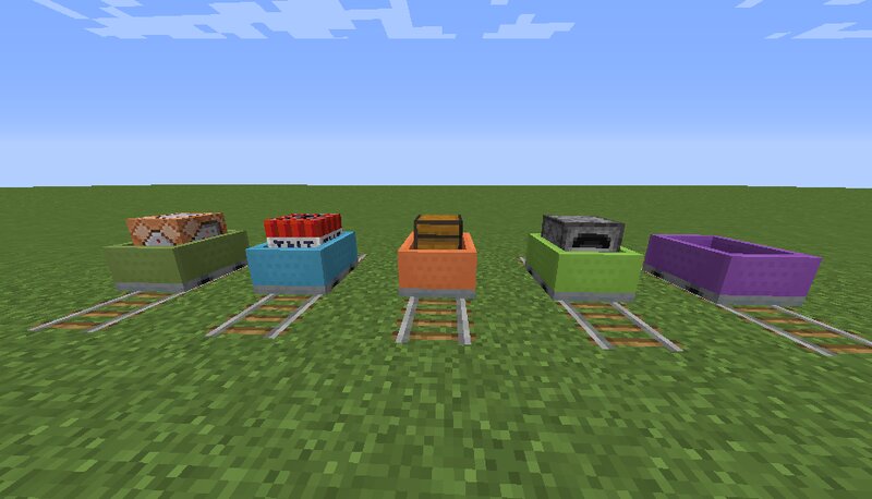 Colored Minecarts! [OptiFine] Minecraft Texture Pack