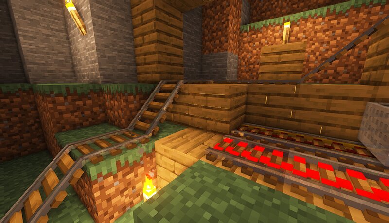 Default Extruded Rails - 3D Rails! Minecraft Texture Pack