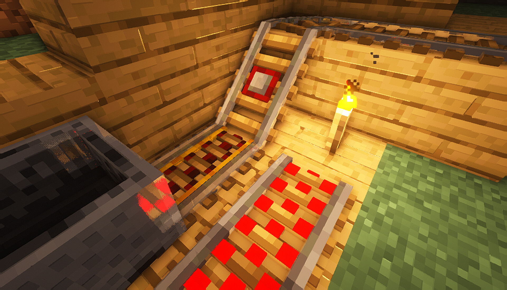 Default Extruded Rails - 3D Rails! Minecraft Texture Pack