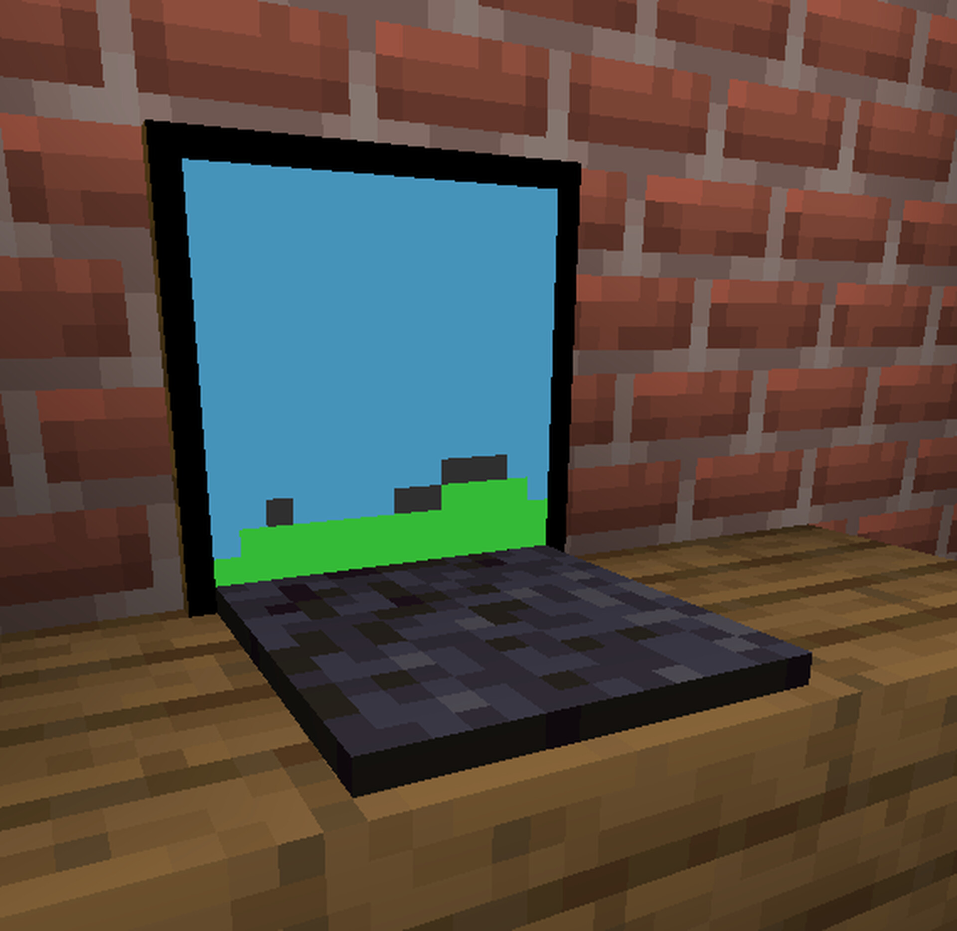 computer painting Minecraft Texture Pack