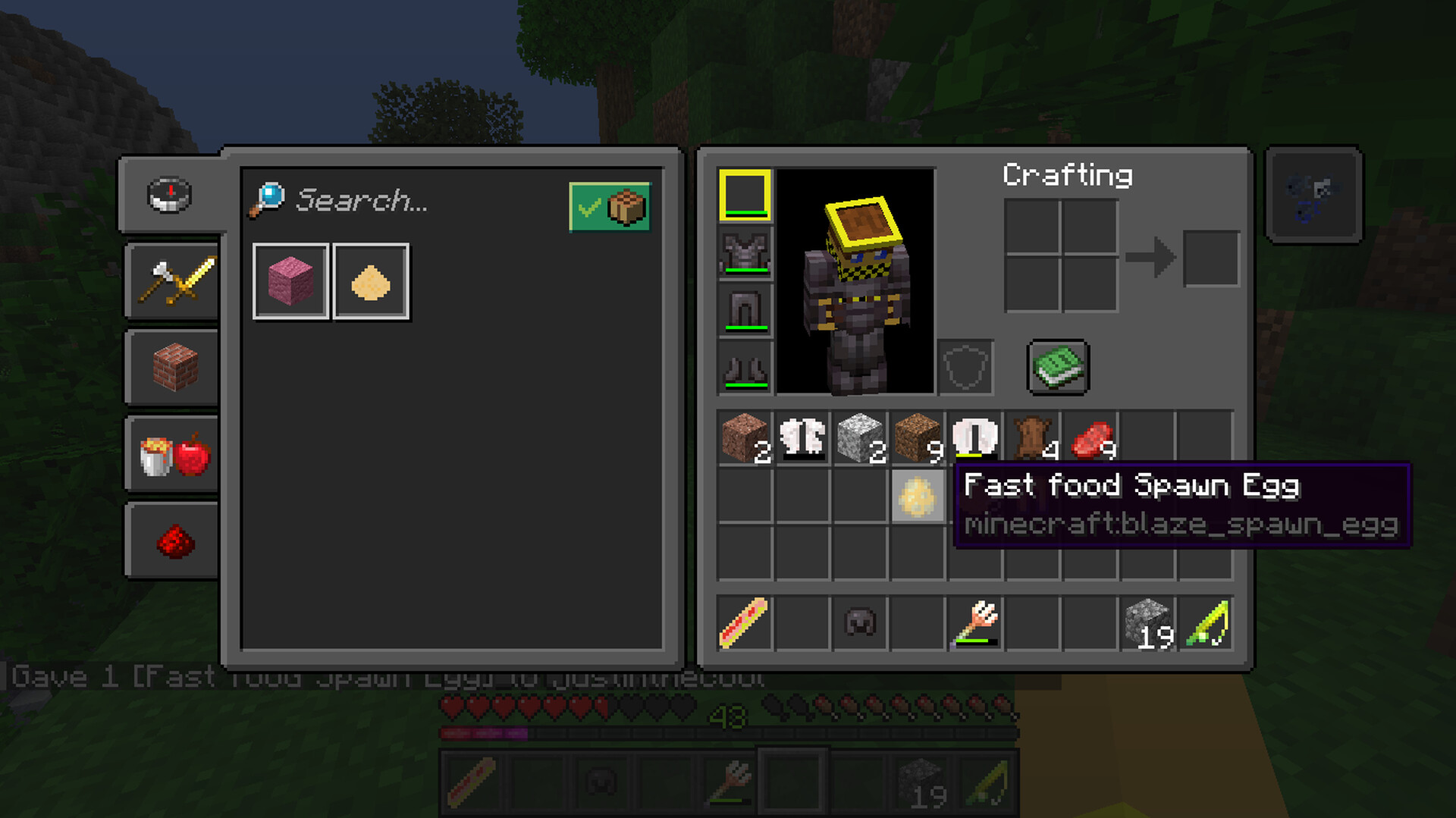Blaze to Fast food Minecraft Texture Pack