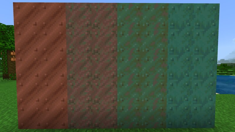 Borderless Copper Blocks | Bedrock Tweaks Minecraft Texture Pack