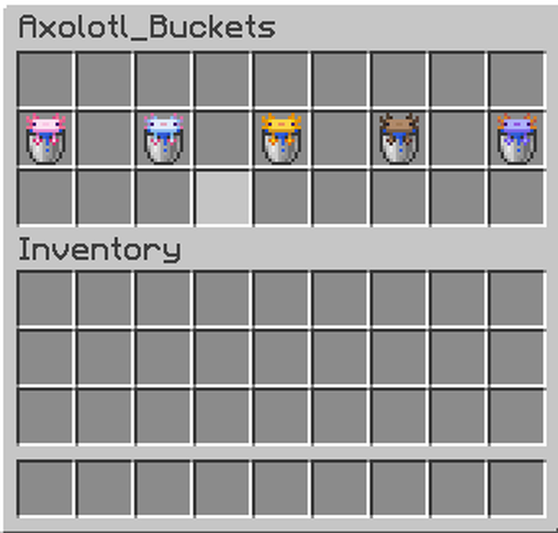 Colored and Animated Axolotl Buckets (Optifine!) Minecraft Texture Pack
