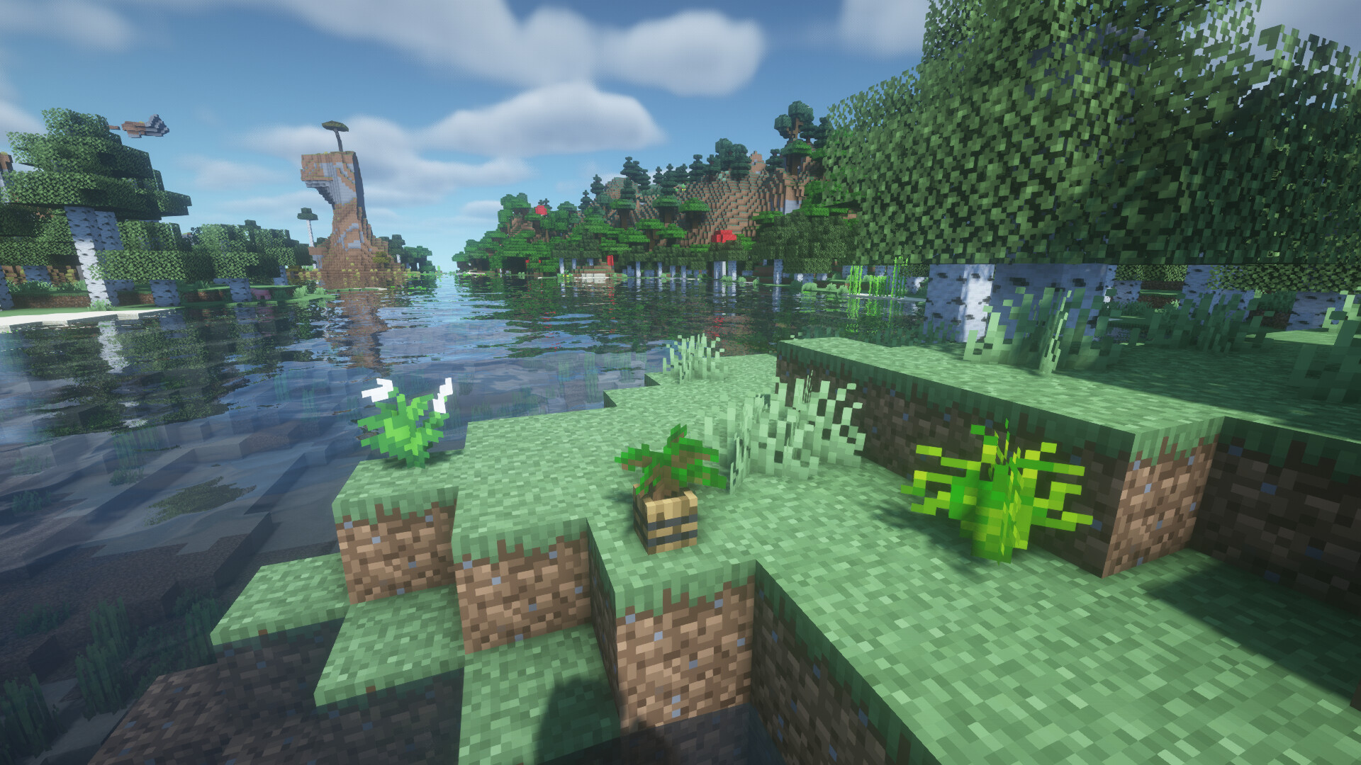 Flowers to Plants (and new flower pot) - 1.19 Minecraft Texture Pack