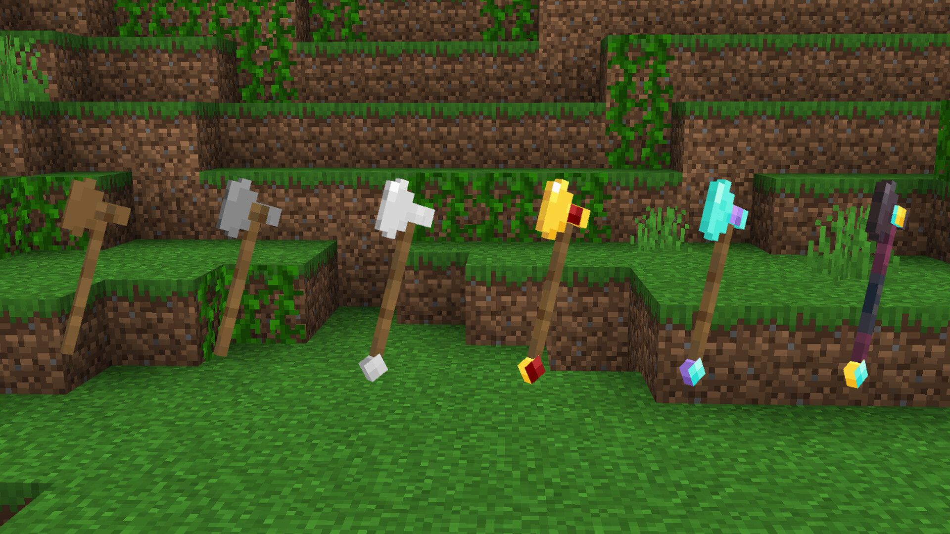 Improved Tools 3D | Bedrock Tweaks Minecraft Texture Pack