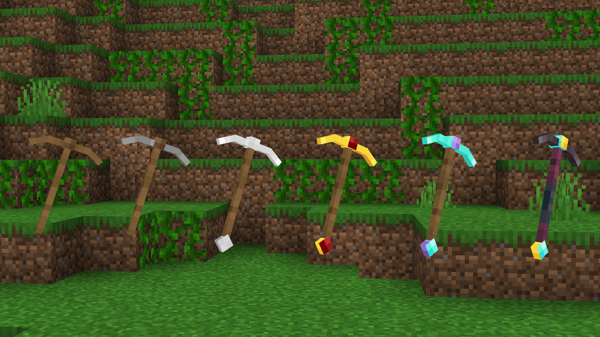 Improved Tools 3D | Bedrock Tweaks Minecraft Texture Pack