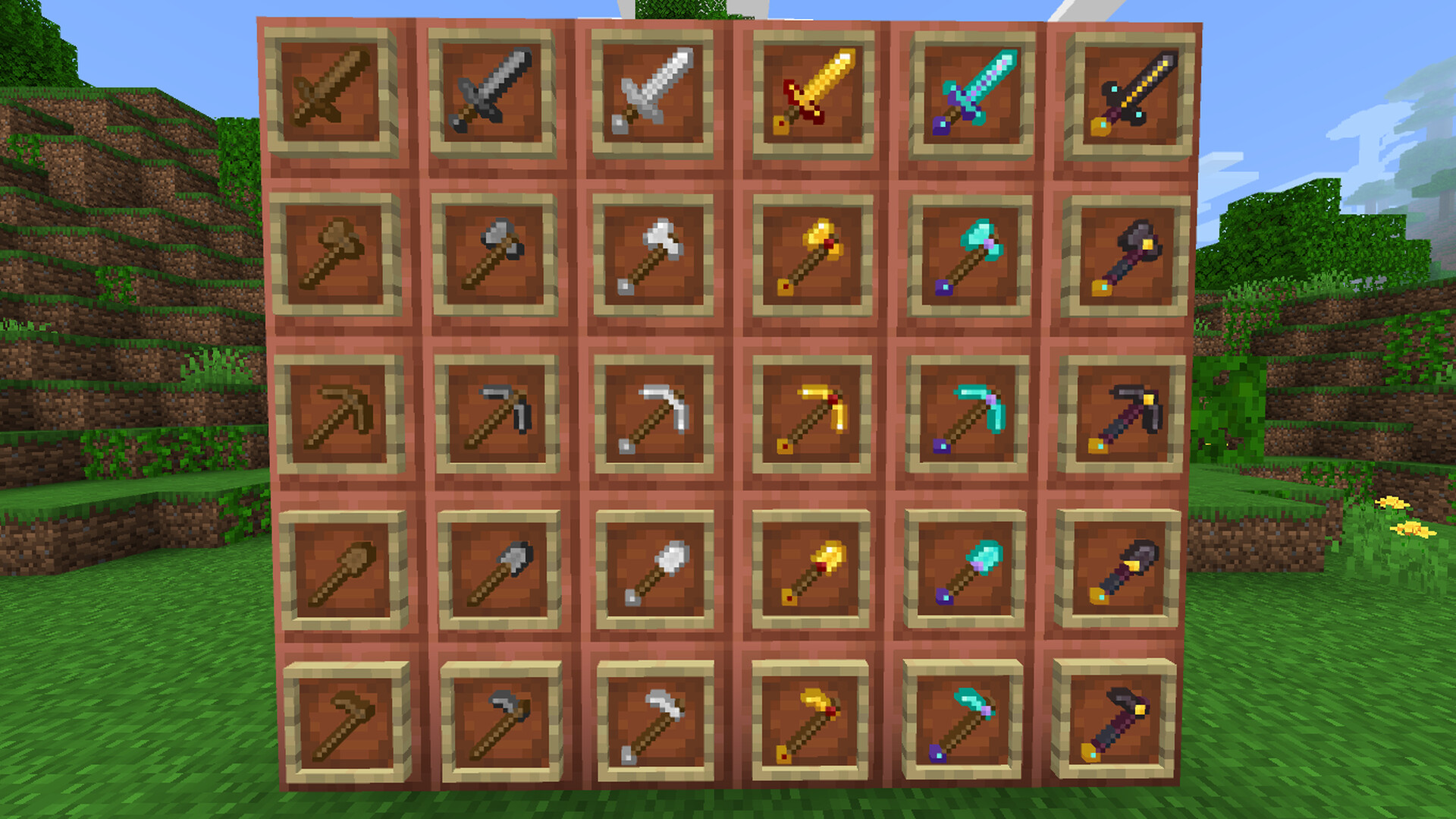 Improved Tools 3D | Bedrock Tweaks Minecraft Texture Pack