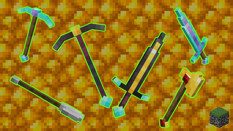 Improved Tools 3D | Bedrock Tweaks Minecraft Texture Pack