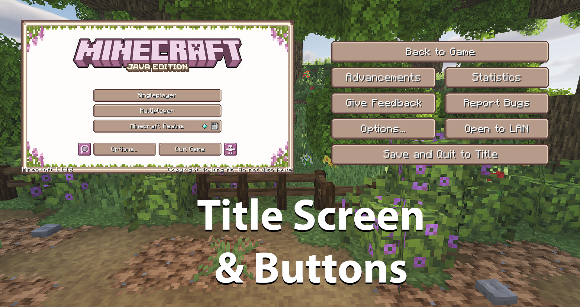 Overgrown Flowery GUI (The Bedrock Update) Minecraft Texture Pack