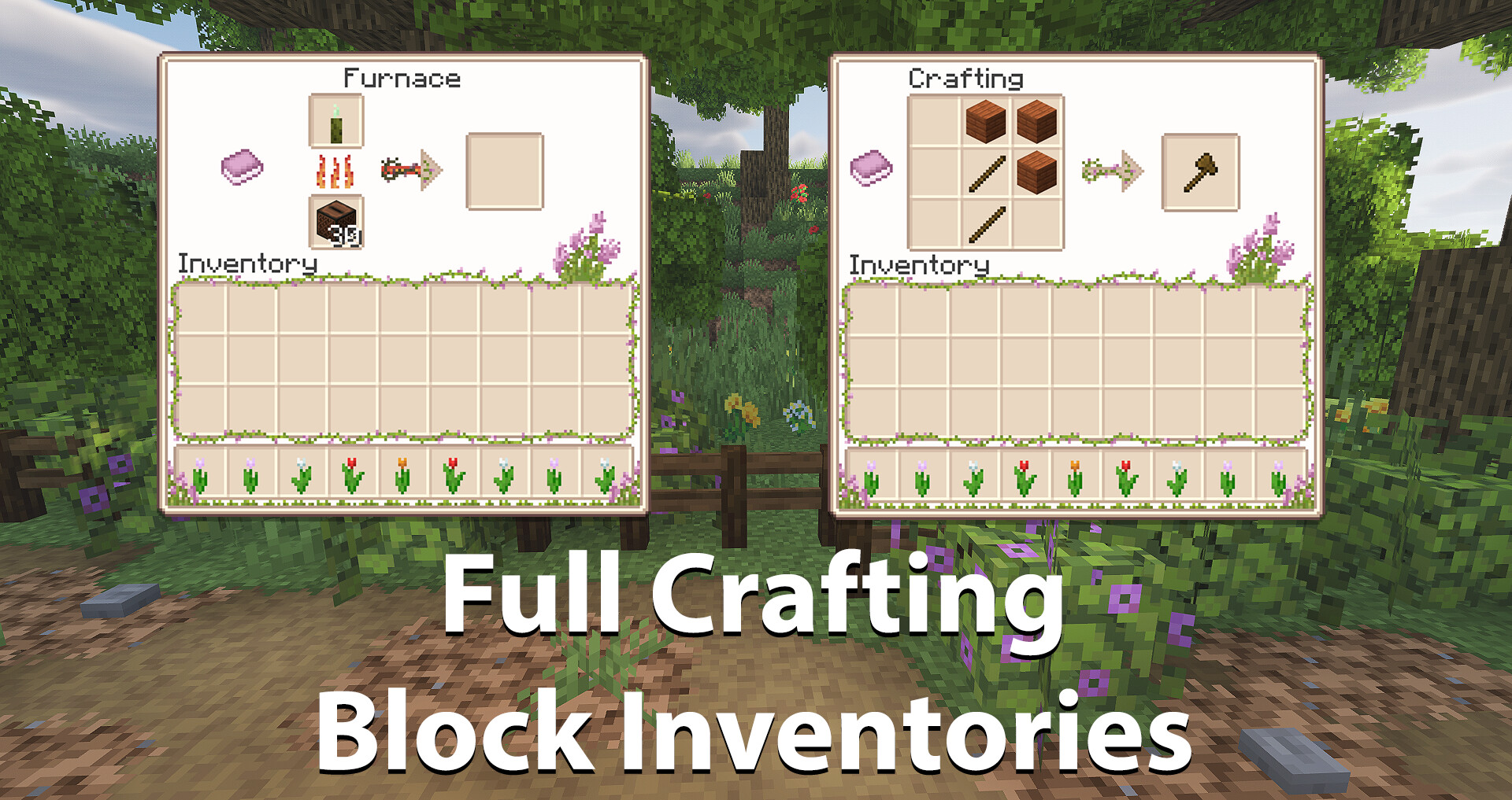 Overgrown Flowery GUI (The Bedrock Update) Minecraft Texture Pack