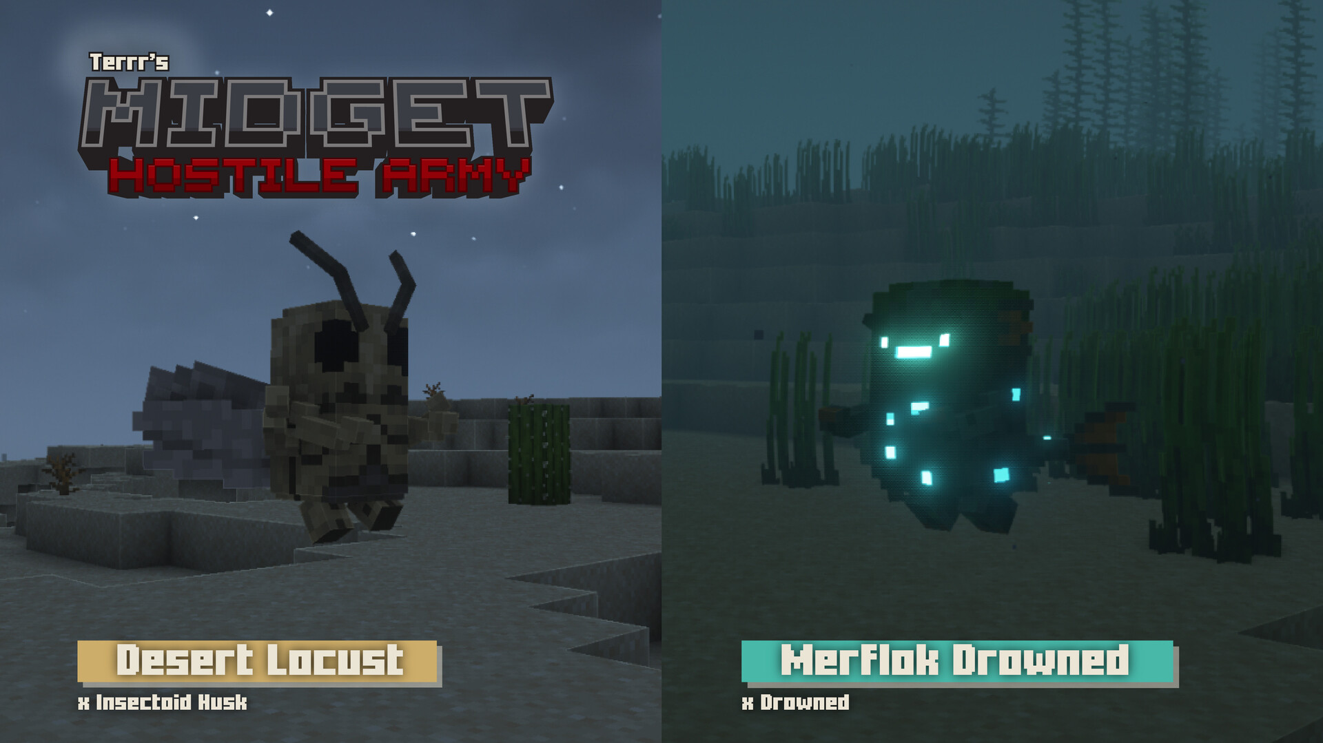 Terrr's Midget Hostile Army CEM [OPTIFINE] Minecraft Texture Pack