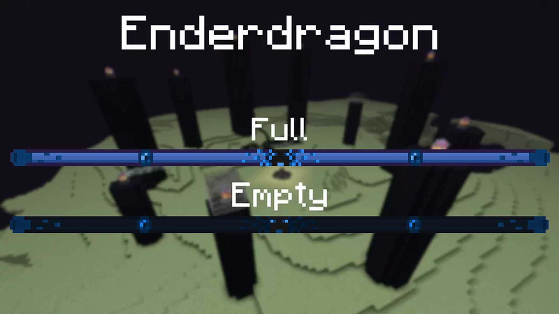 Blue End Boss Bars Plus Minecraft Texture Pack