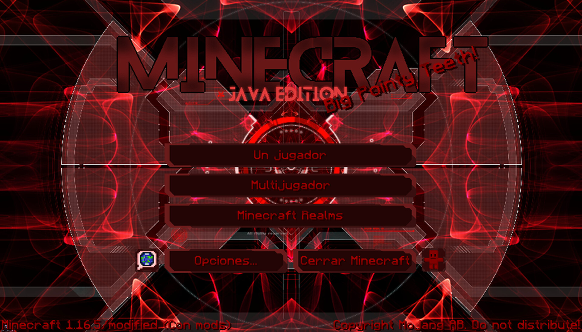 TecnoCraft theme red Minecraft Texture Pack