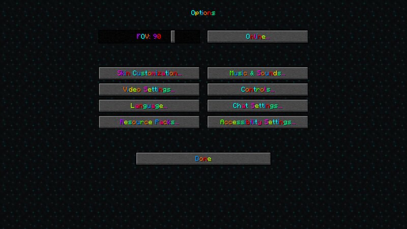 RGB Fonts Texture Pack - Minecraft 1.19 Minecraft Texture Pack