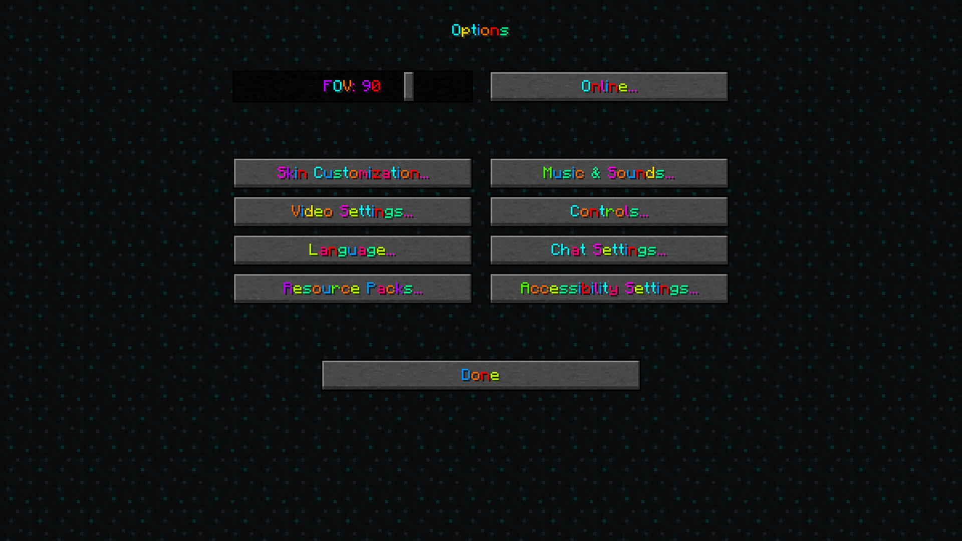 RGB Fonts Texture Pack - Minecraft 1.19 Minecraft Texture Pack