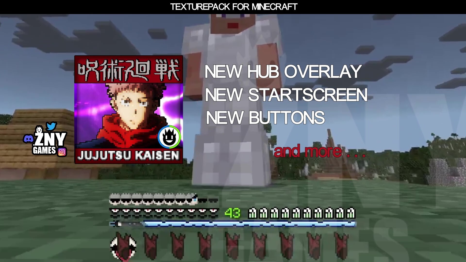 JUJUTSU KAISEN [ WINDOWS & ANDROID] 💥 Minecraft Texture Pack