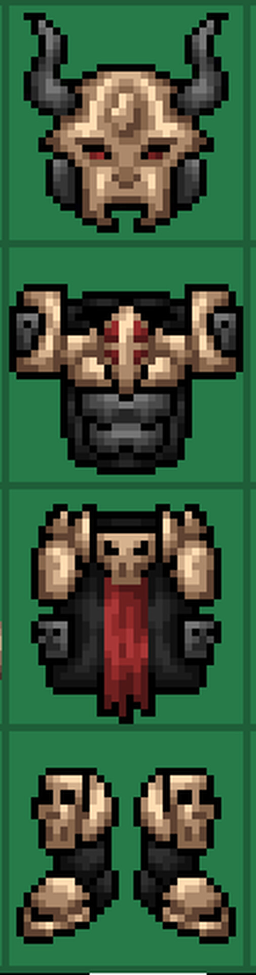 Demon bone armor set Minecraft Texture Pack