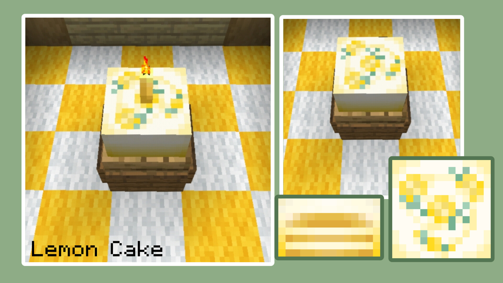 Lemon Cake Minecraft Texture Pack