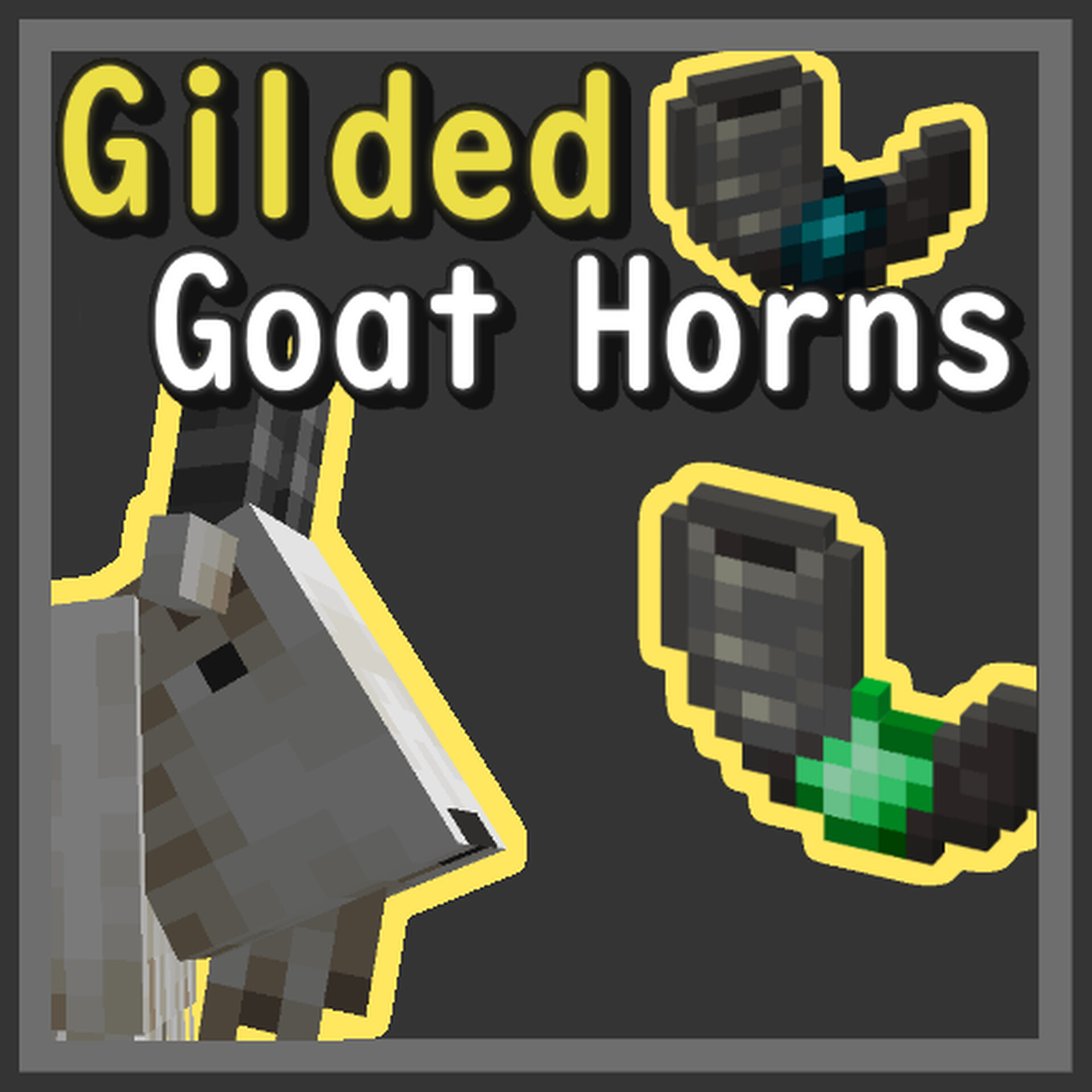 Gilded Goat Horns (Optifine/CIT Resewn) Minecraft Texture Pack